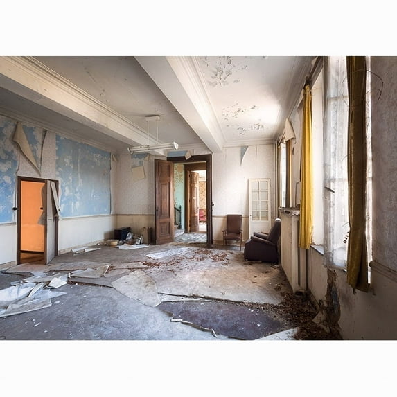 Abandd House Photography Backdrop Ceremony Gothic Room Broken Window ...