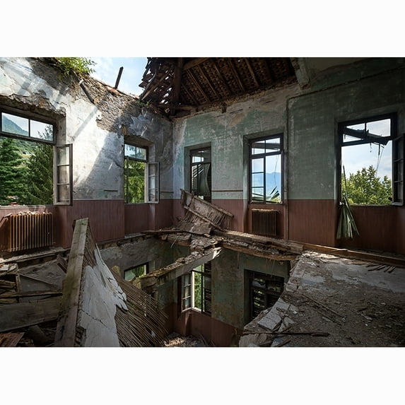 Abandd House Photography Backdrop Ceremony Gothic Room Broken Window ...
