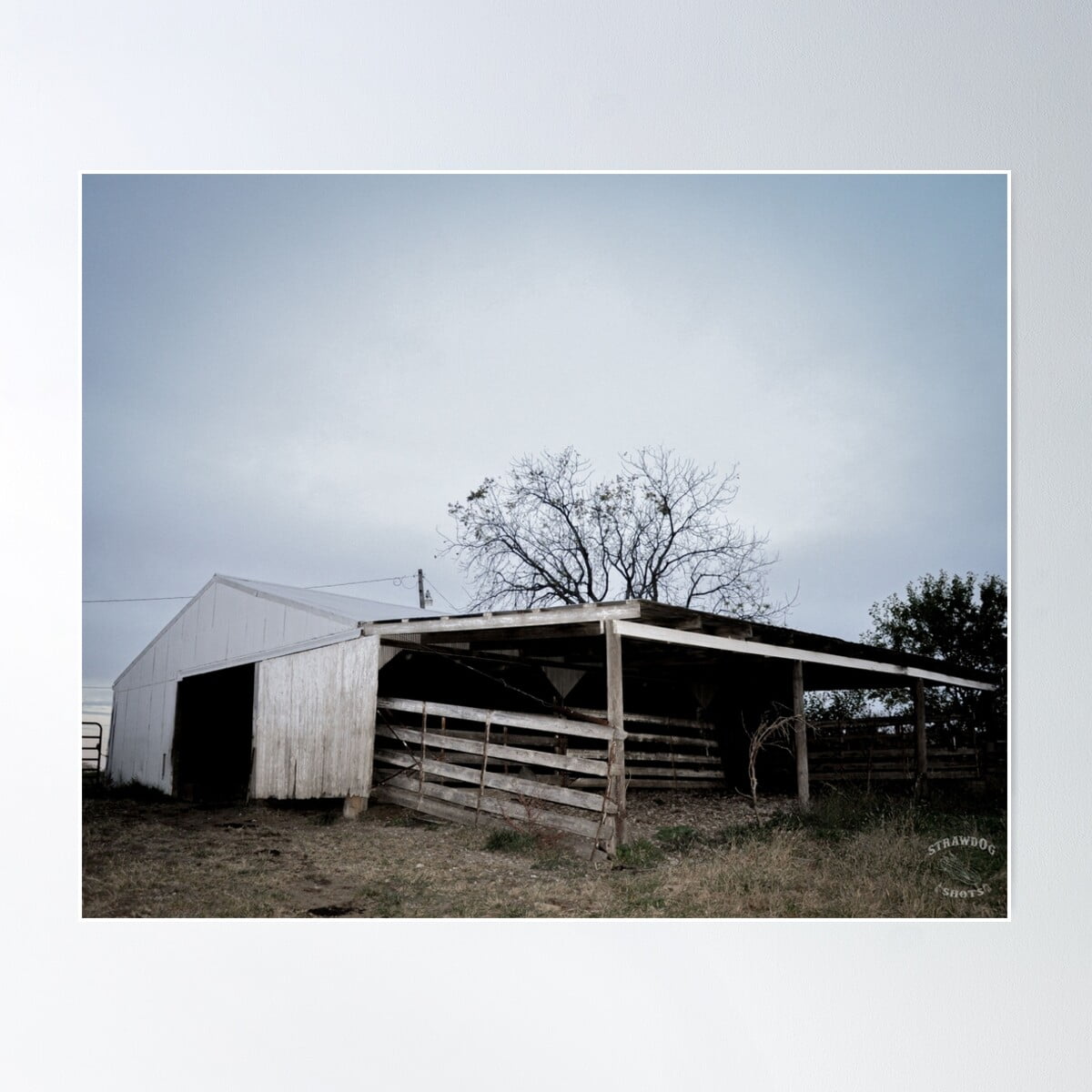 Abandoned Barn Poster Wall Art, Modern Wall Decor For Living Room ...