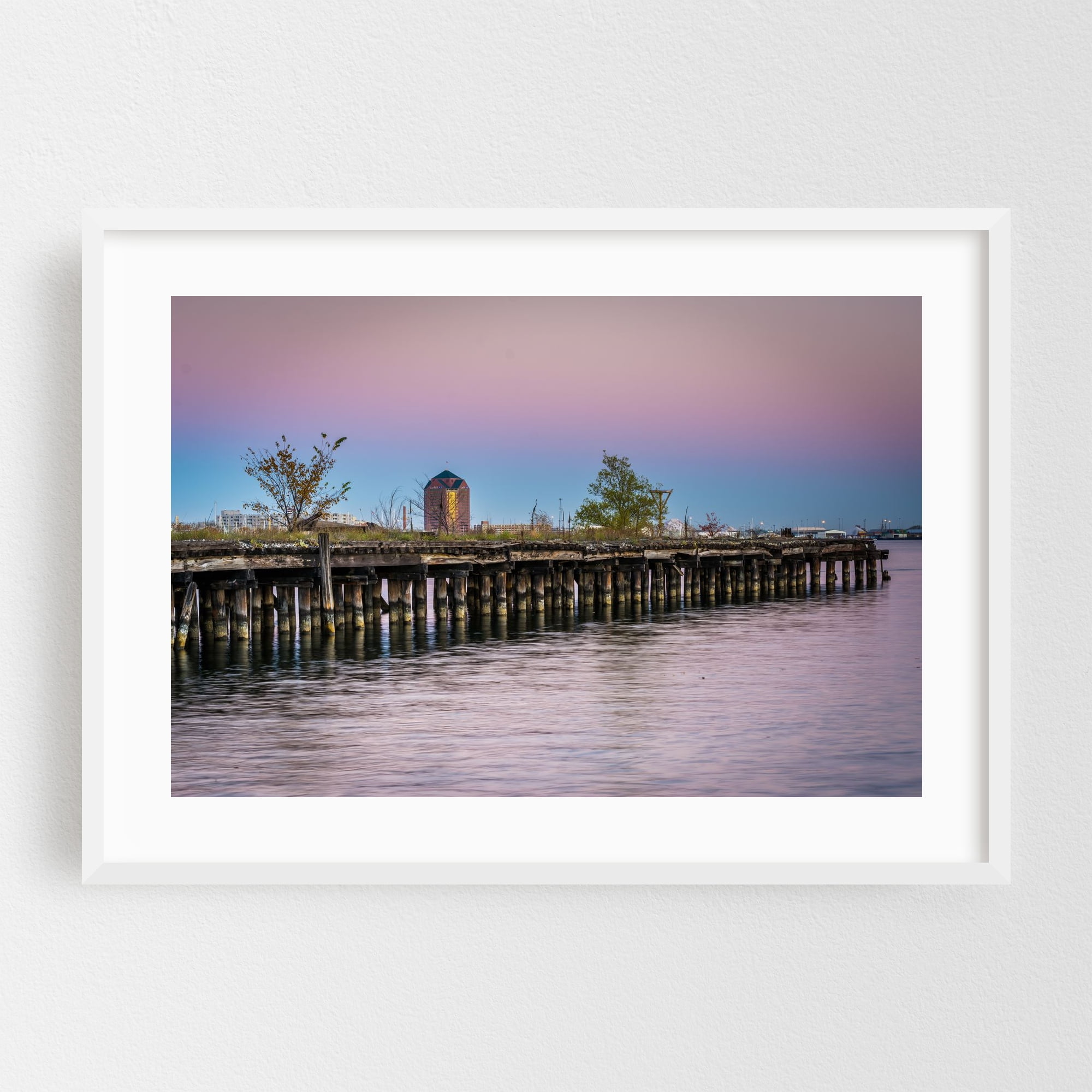 Abandoned Pier - Baltimore Maryland Photography Harbor Sunset Cityscape ...