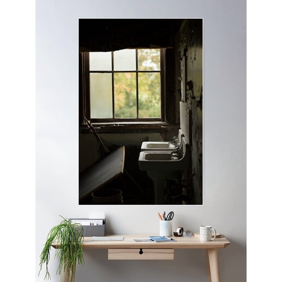 Abandoned Sink Poster Wall Art Modern Wall Decor For Living Room ...