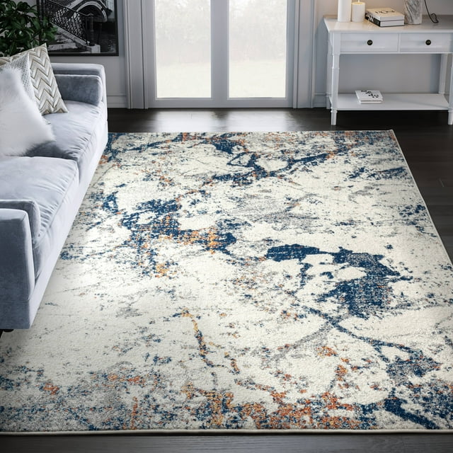 Abani Casa Beautiful Contemporary Office Pattern Abstract Area Rug ...