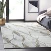 Luxe Weavers Black 4x5 Marble Abstract Area Rug Gold, Stain-Resistant ...