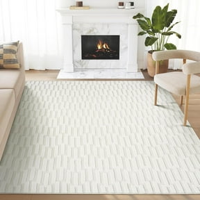 Abani Neutral Collection Area Rug Mid Century Modern Bedroom Living ...
