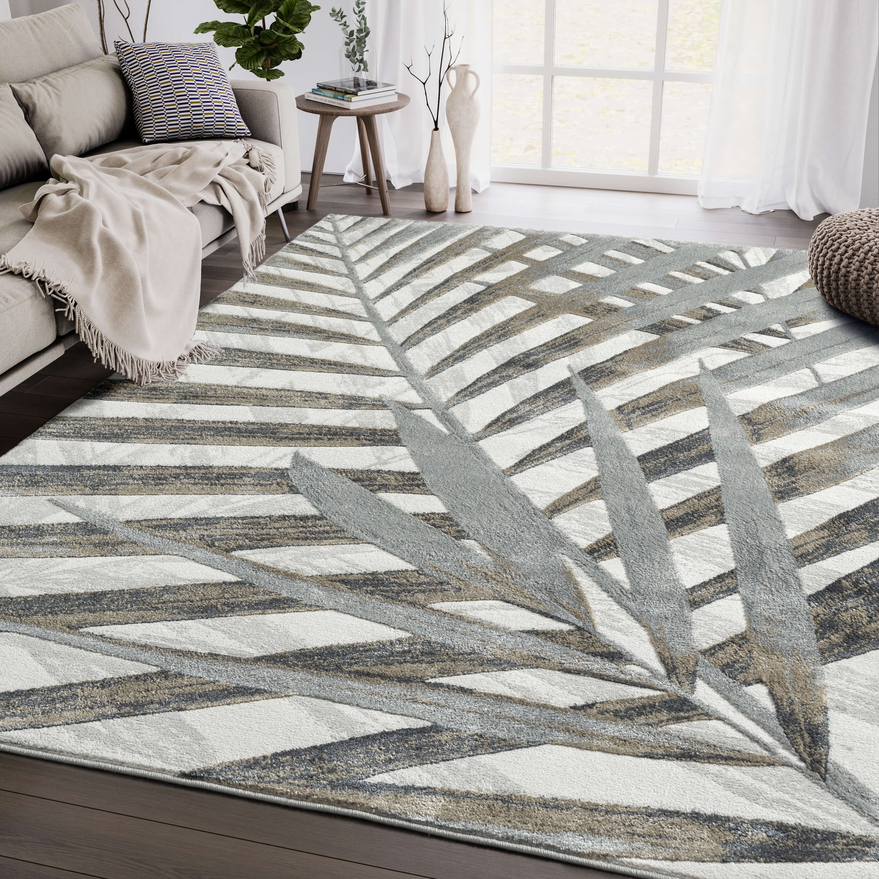 Abani Nova Collection Area Rug Mid Century Modern Bedroom Living Room ...