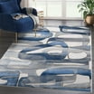 Abani Regal Collection Elegant Modern 2' x 3' Grey Blue Area Rug ...