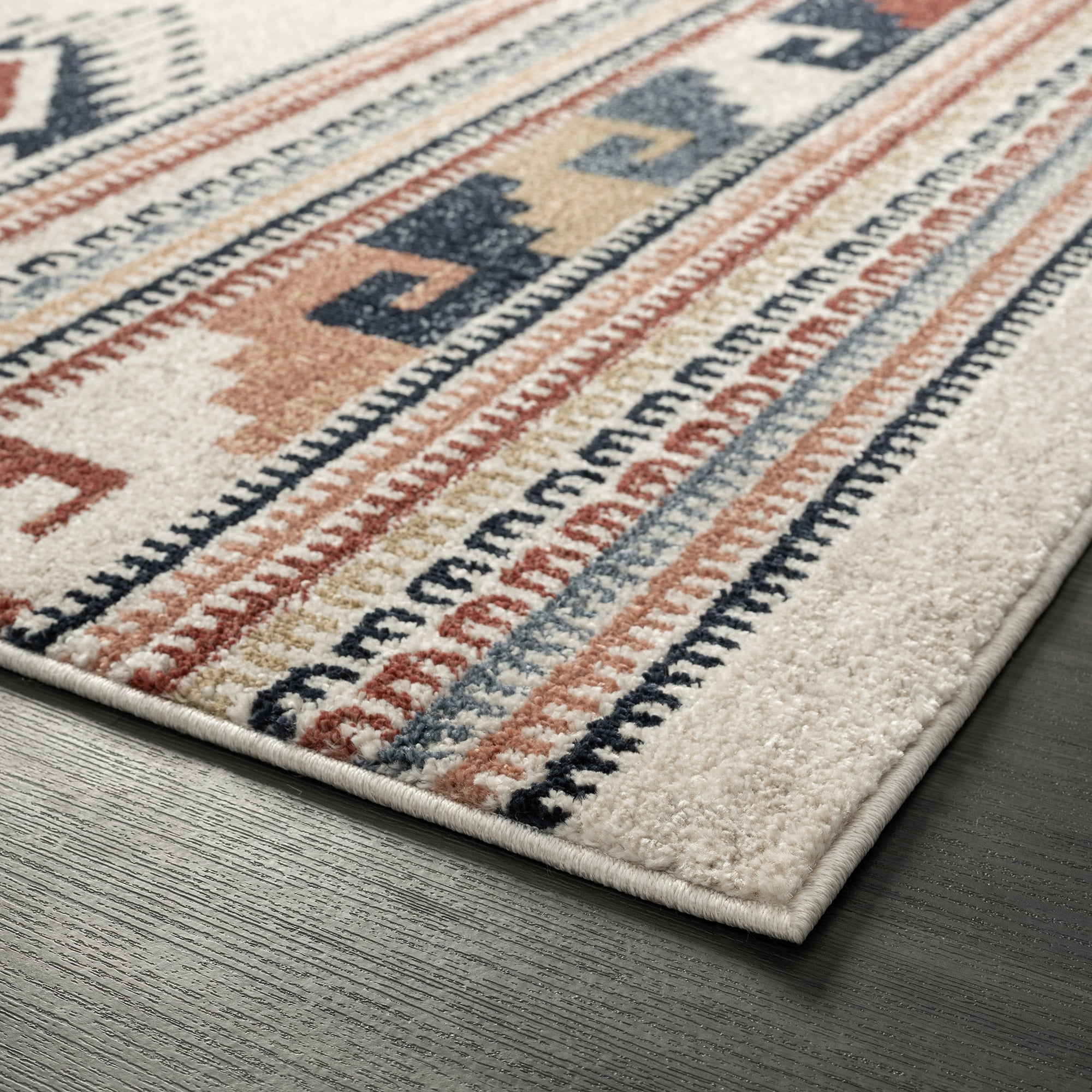 Abani Rug Sedona Southwestern Diamond Pattern Area Rug 4' x 6' - Beige ...