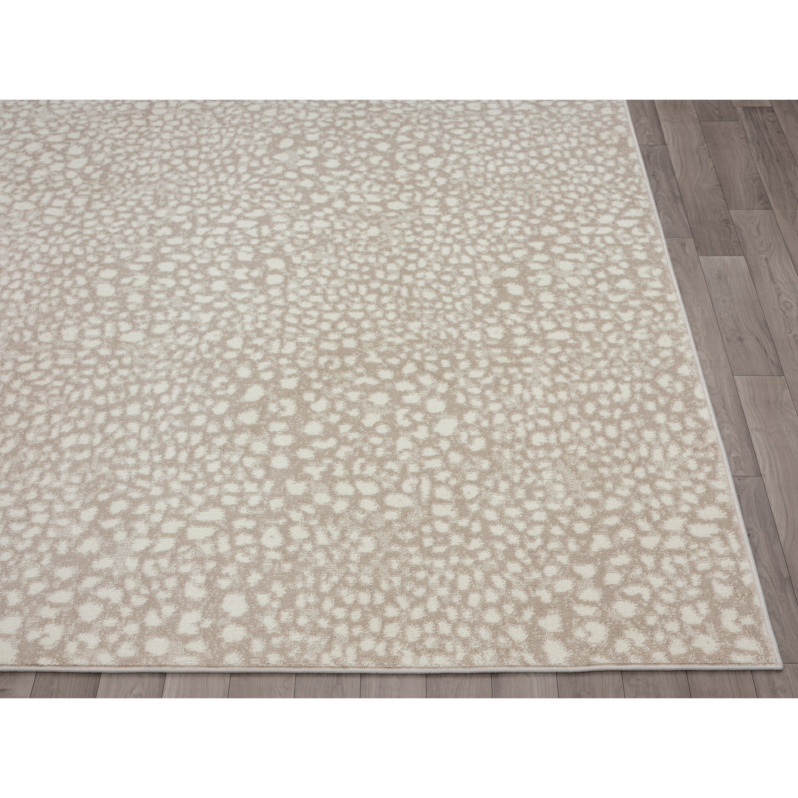 Abani Rugs Arto Contemporary Cheetah Print Area Rug Cream 5'3" x 7'6" 5 ...