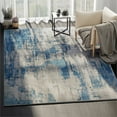 Abani Vista 4'W x 6'D VST130A Modern Blue Area Rug - Walmart.com