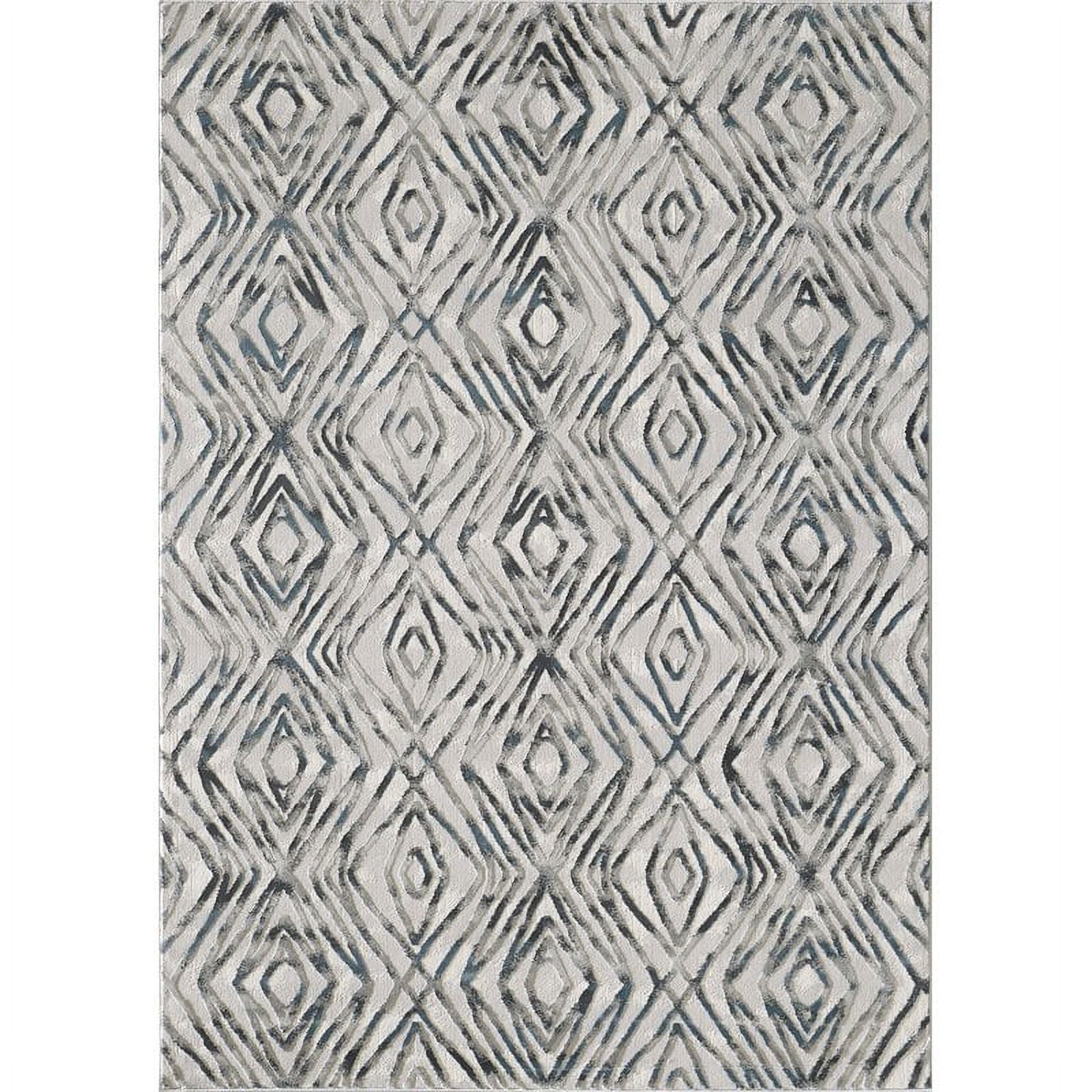 Abani Vista 7'9"W x 10' 2"D VST100A Modern Grey Area Rug - Walmart.com