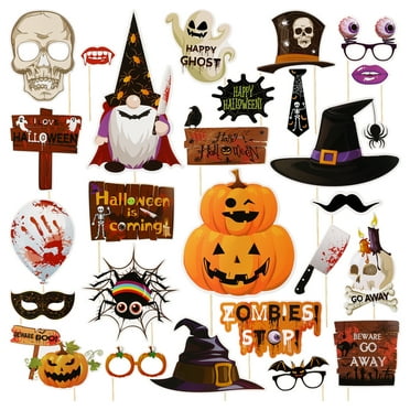 Big Dot of Happiness Pastel Halloween - Pink Pumpkin Party Photo Booth ...