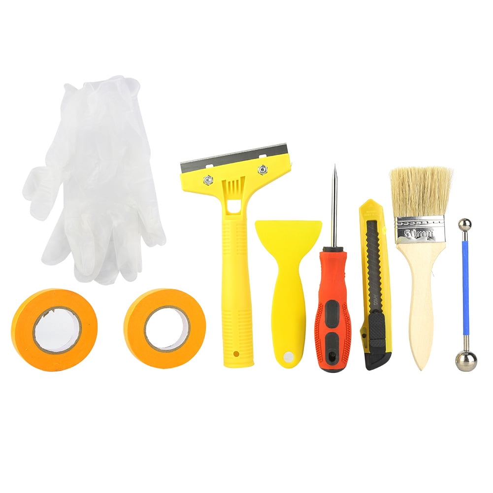 Abastado 9Pcs Functional Scraper Blade Caulking Gun Seam Glue Filling ...