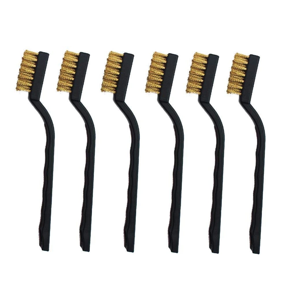 Abastado Mini Brass Wire Brush ,Set for Cleaning Welding Slag and Rust ...