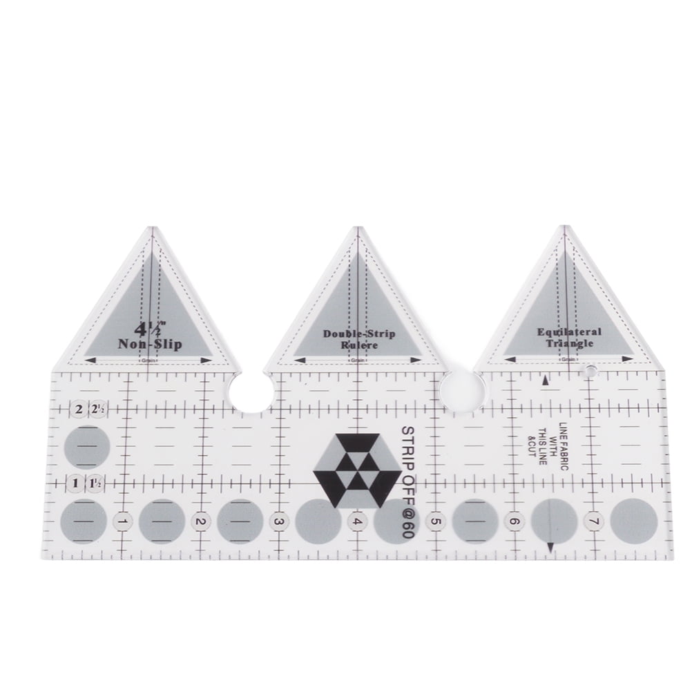 Abastado Ruler Grids 45/60/90 Degree Double Strip Ruler Transparent ...