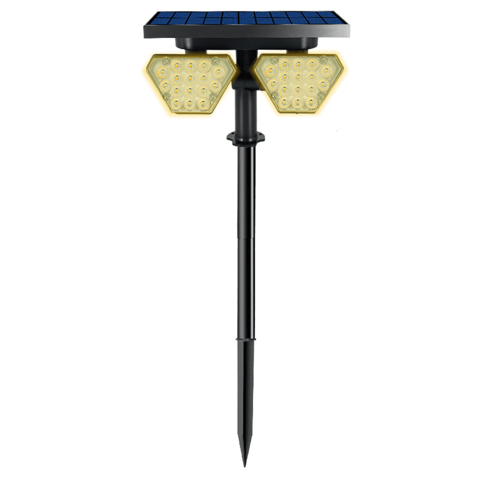 Abastado Solar Spotlight, Outdoor Double Spotlight, Adjustable Swivel ...