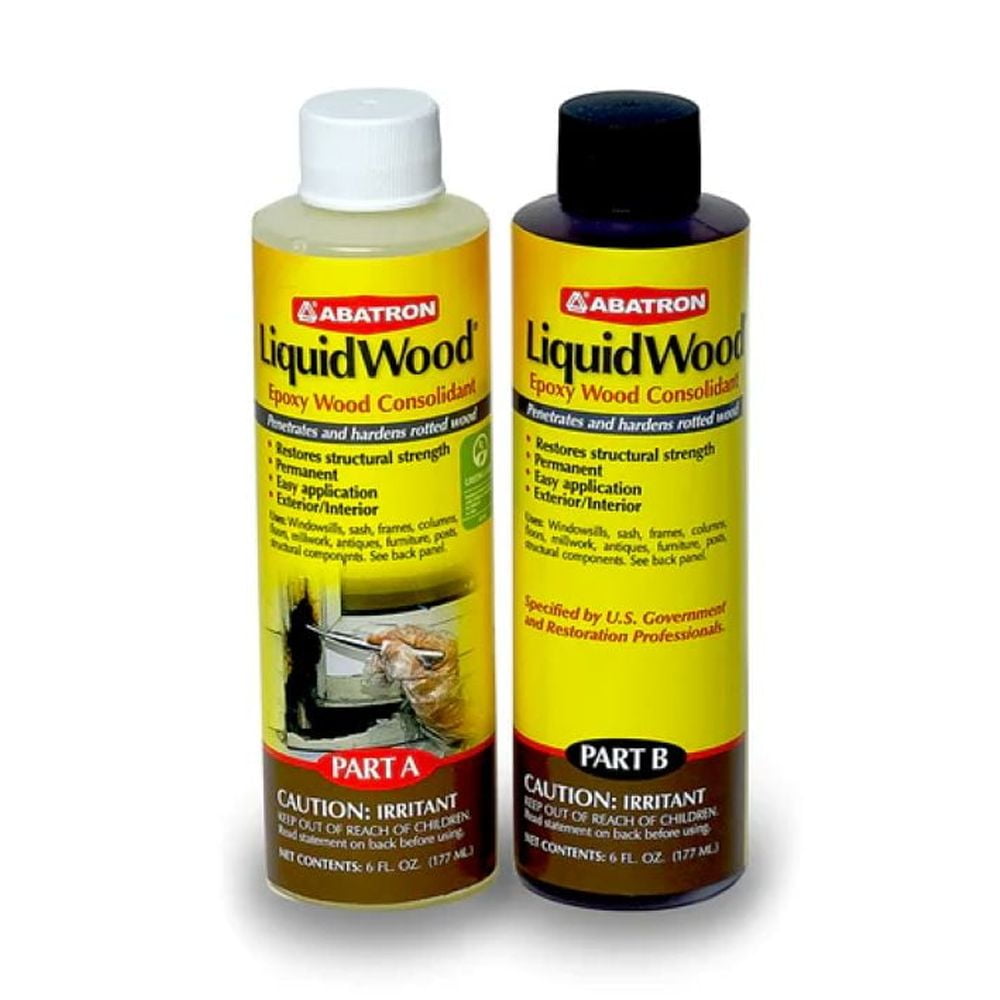 Abatron: LiquidWood Epoxy Wood Consolidant Kit - 12 fluid ounce set ...
