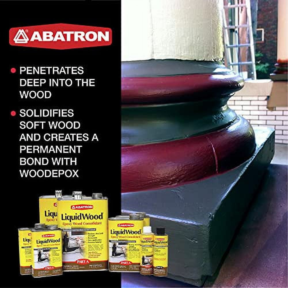 Abatron LiquidWood Kit - 2 Quarts - 2-Part Structural Wood Epoxy Resin ...