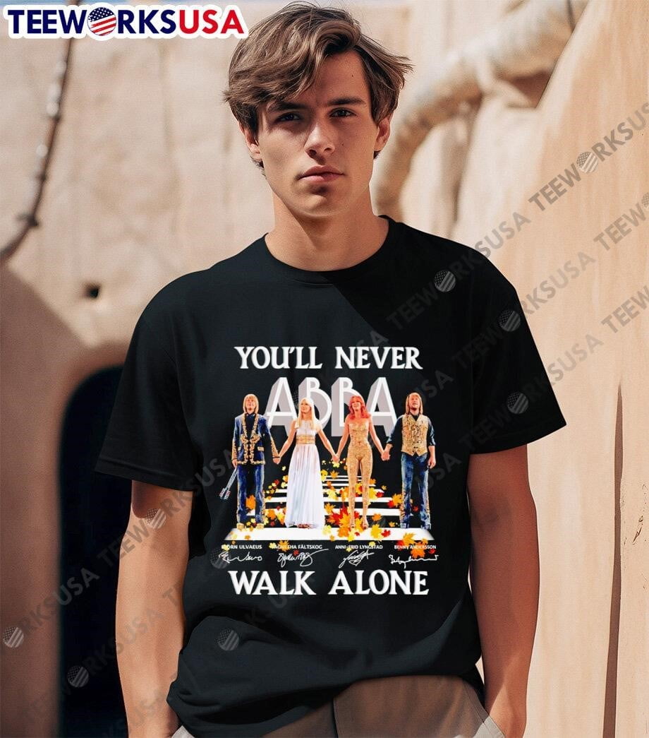 Abba Band Abbey Road Youll Never Walk Alone Signature Shirt - Walmart.com
