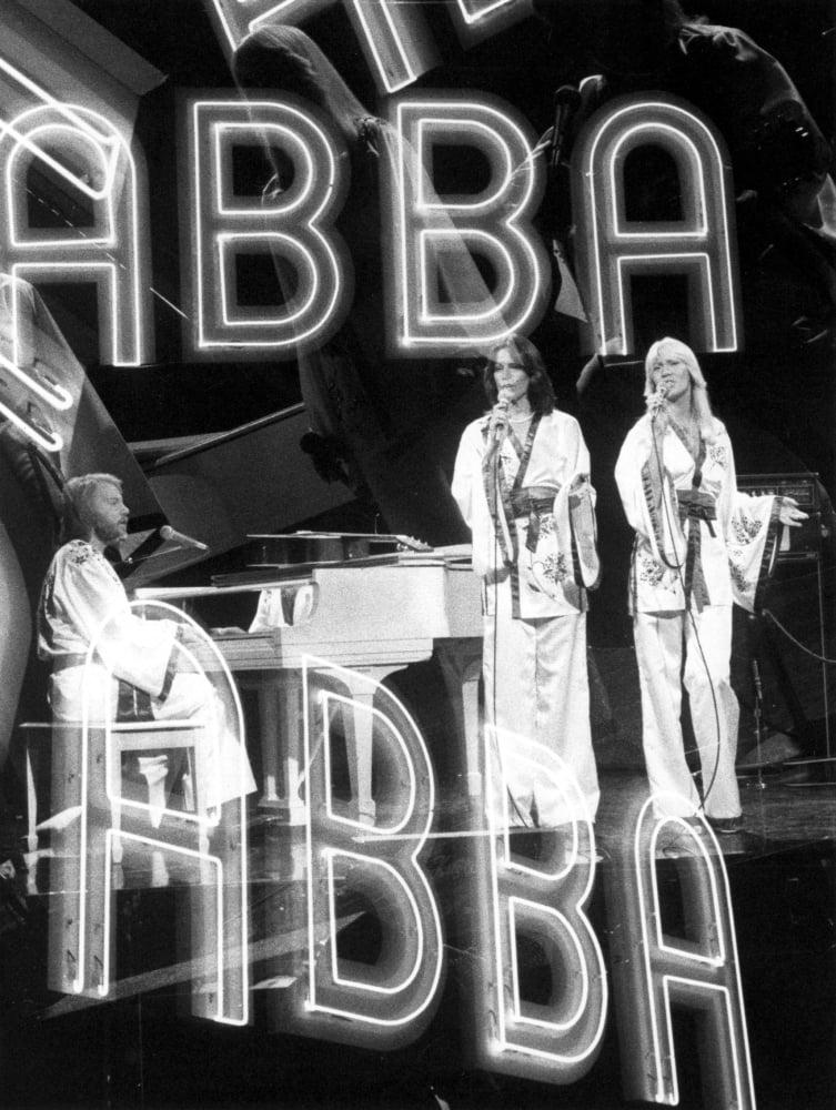 Abba Performing On An Nbc Program In 1976.. Courtesy Csu Archives ...