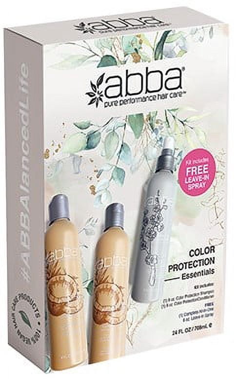 Abba Pure Performance Hair Care Color Protection Essentials 3 Pc Kit 8 ...