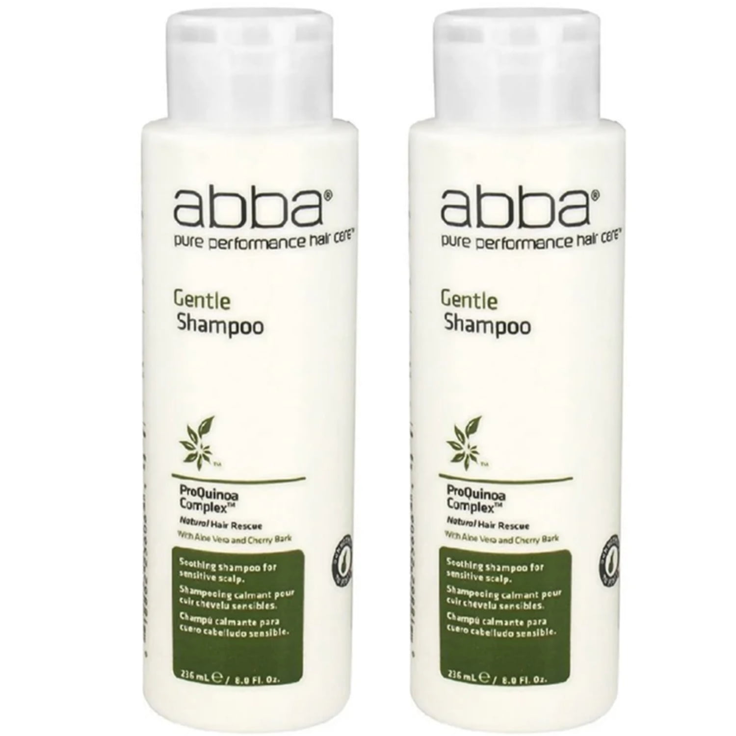 Abba Pure Performance Hair Care Gentle Shampoo 236 ml / 8 oz-Pack of 2 ...