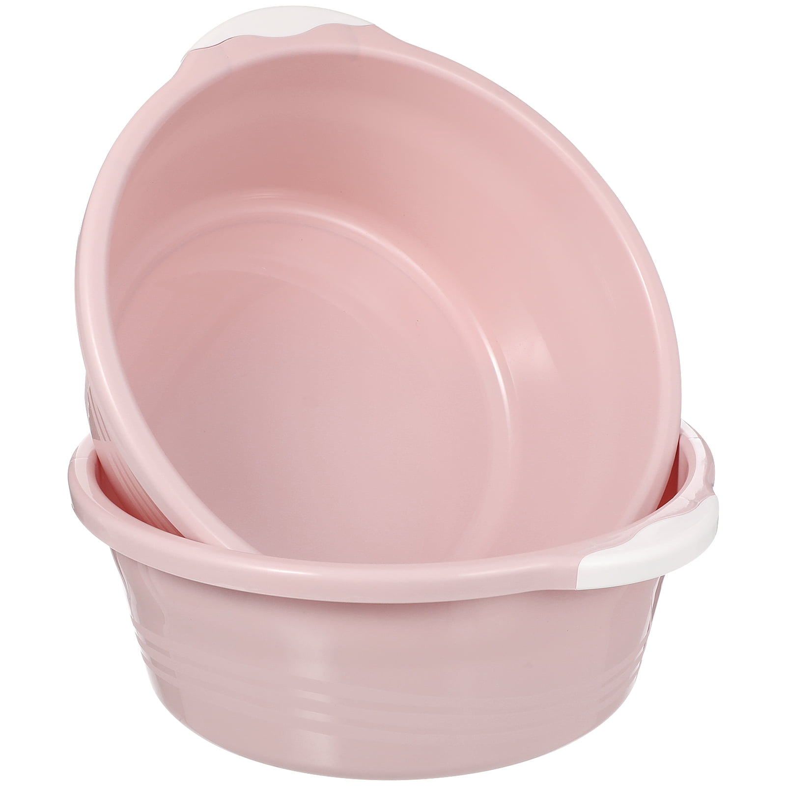 Abbageba 2pcs Home Bathroom Wash Basin Plastic Wash Basin Home Foot ...