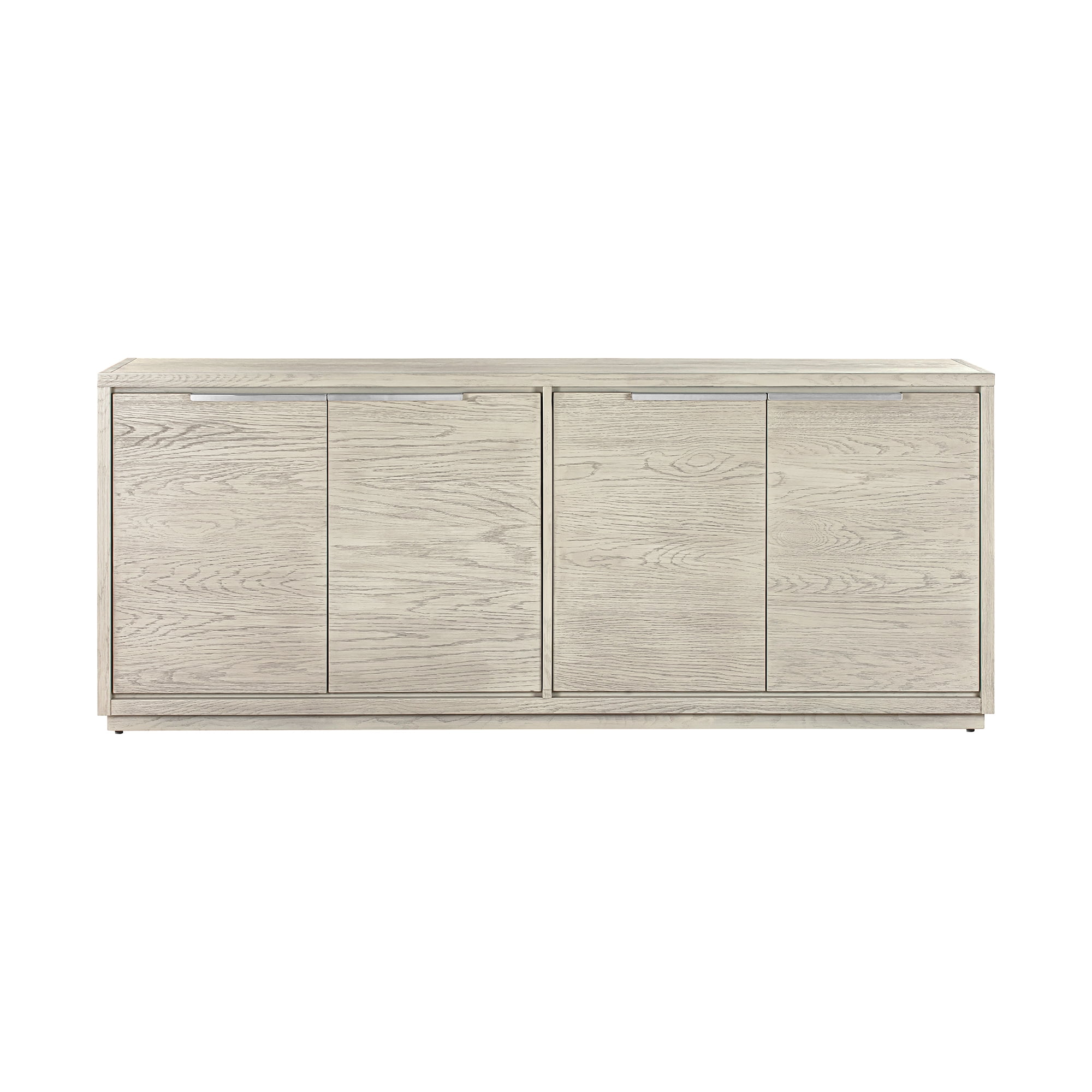 Abbey 4 Door Sideboard Buffet in Gray Oak Wood - Walmart.com