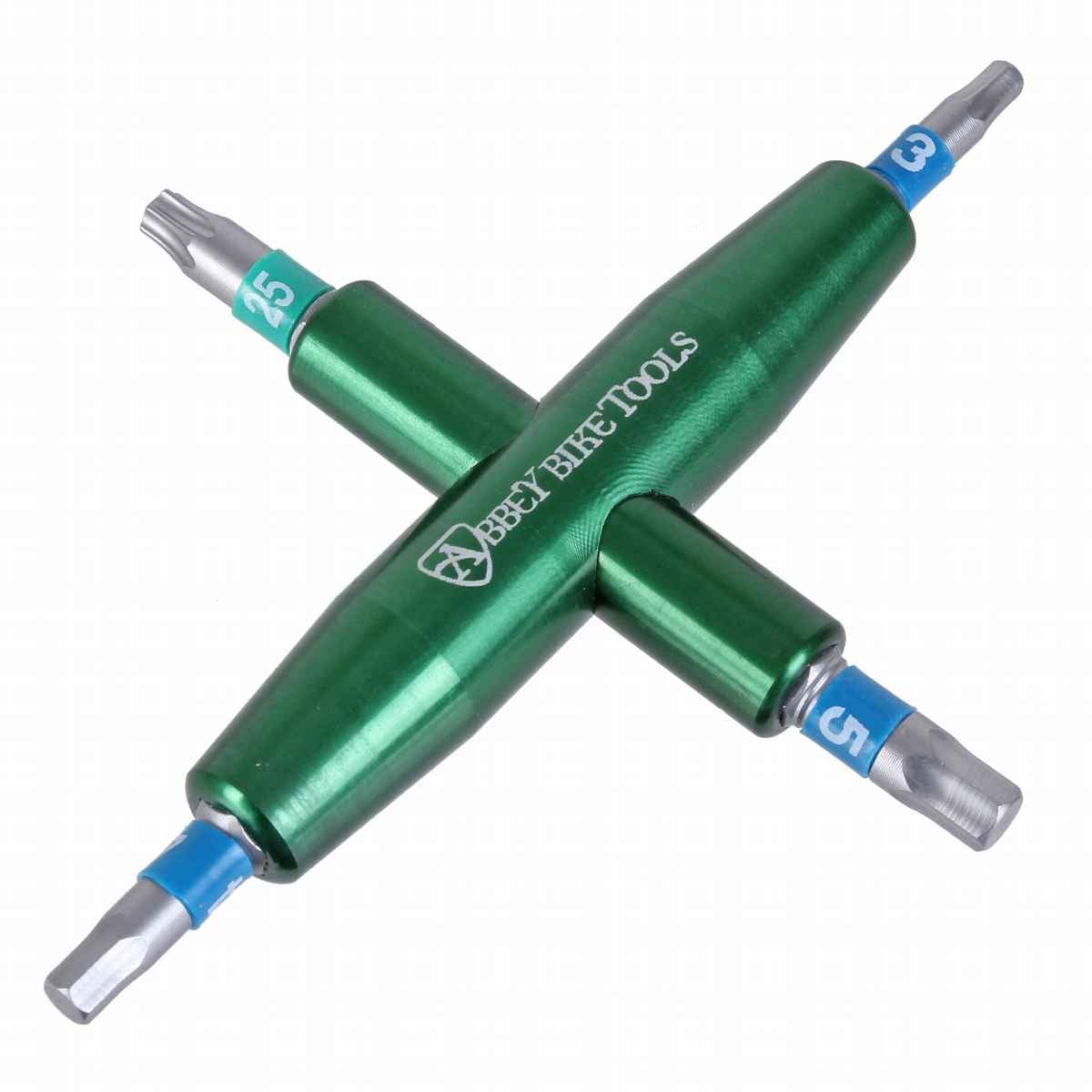 Abbey Bike Tools 4-Way multi-tool with 3, 4, 5, T25 bits - STD-4WAY-3,4 ...