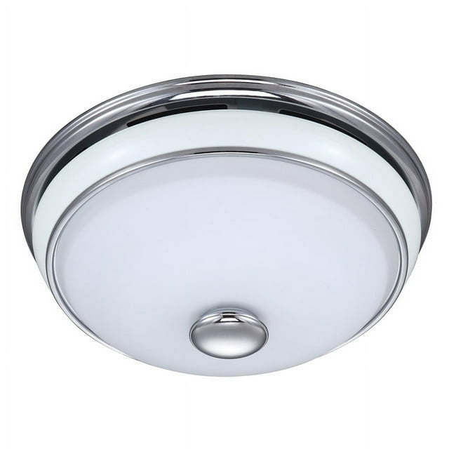 Abbey Decorative Bathroom Ventilation Exhaust Fan with Lighting, Chrome ...