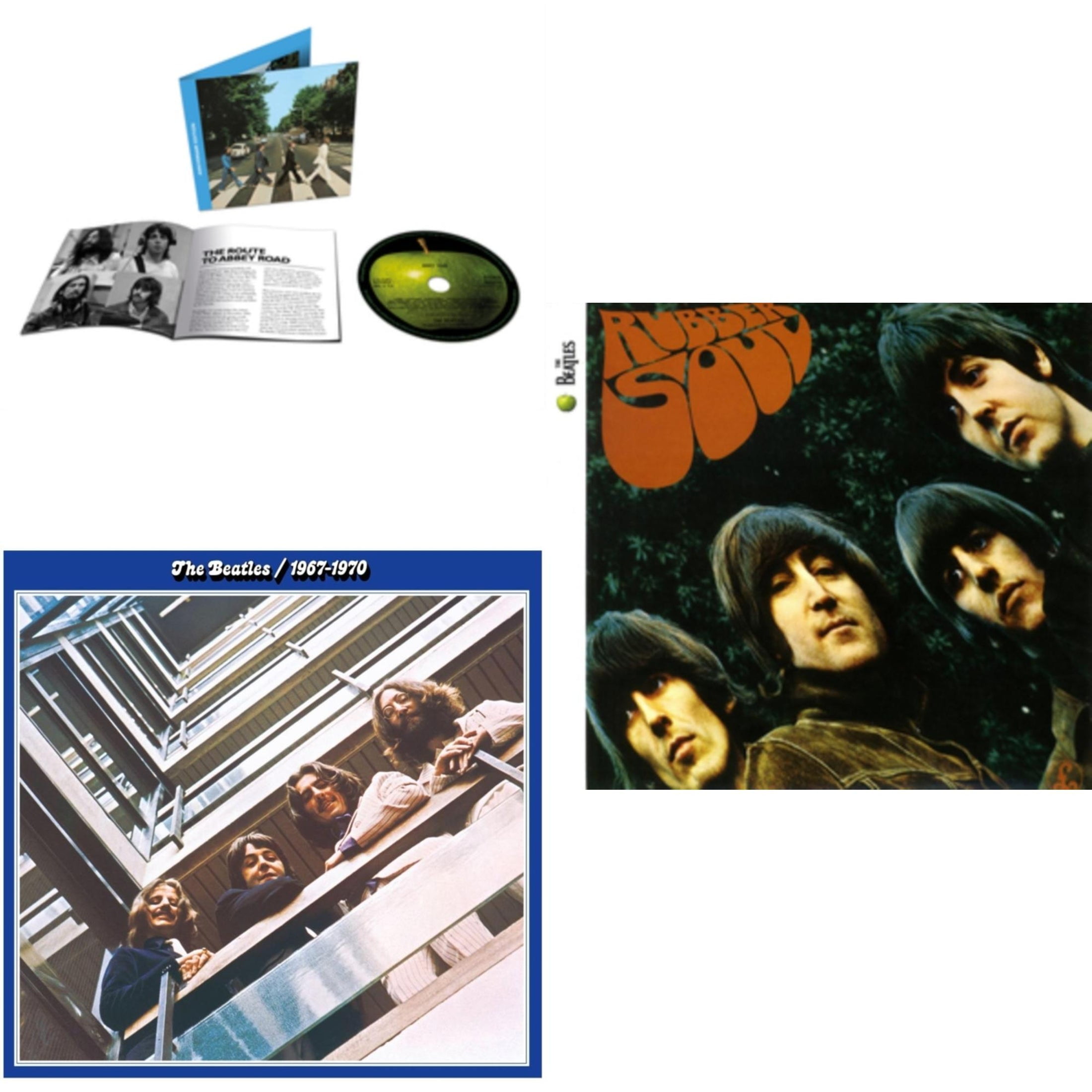 Abbey Road Anniversary & Beatles 1967-1970 (2023 Edition) (2CD) & Rubber Soul - Walmart.com