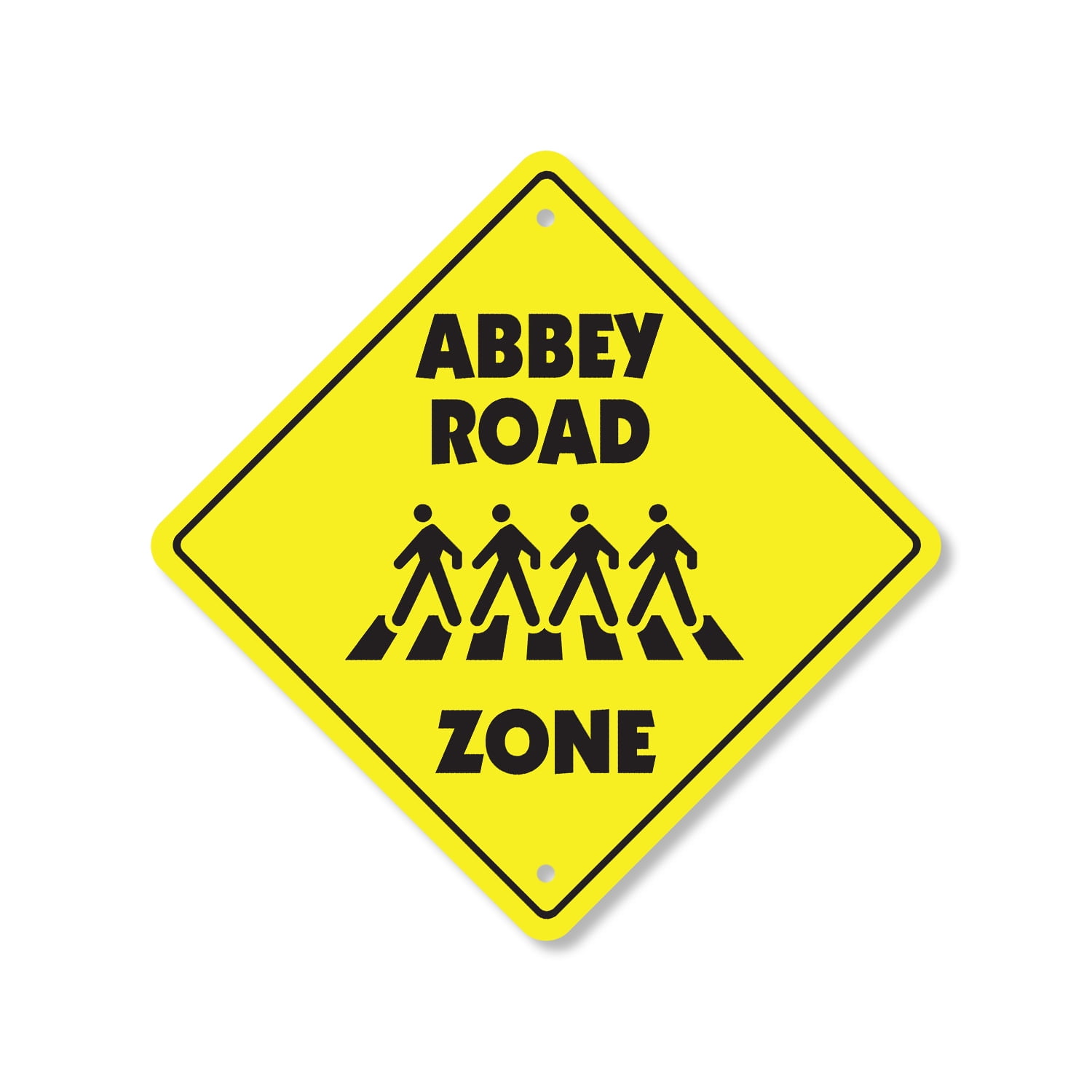 Abbey Road Plastic Crossing Sign - 10 Inch X 10 Inch Xing Sign Gift ...