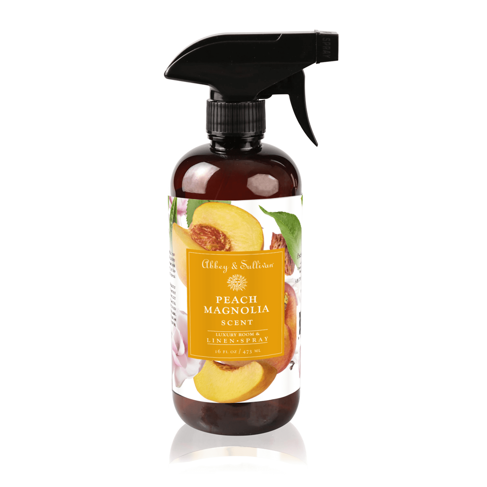 Abbey & Sullivan Peach Magnolia Linen and Room Spray, 16 oz, Clean ...