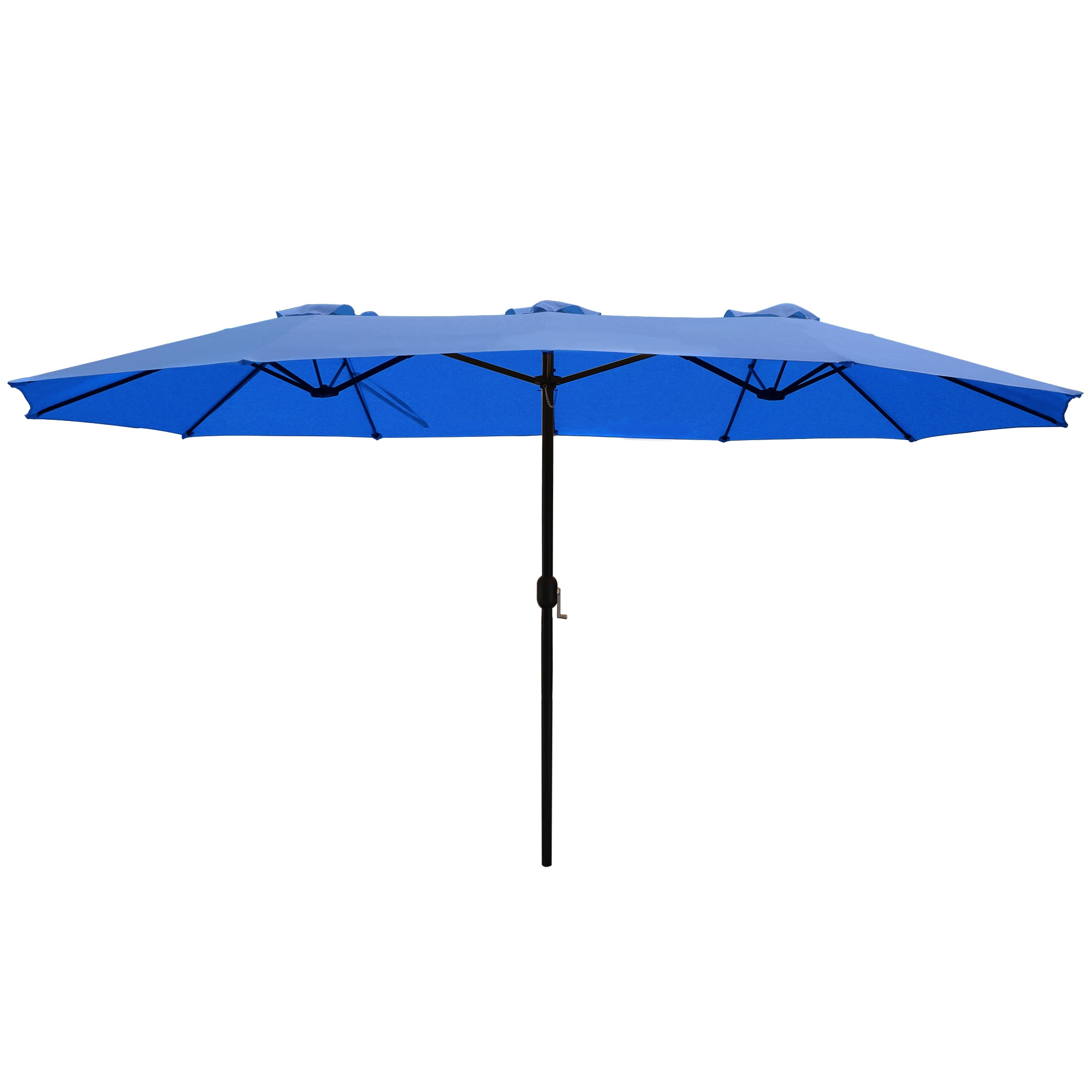 Abble 15x9 ft. Large Double Sided Rectangular Patio Market Umbrella ...
