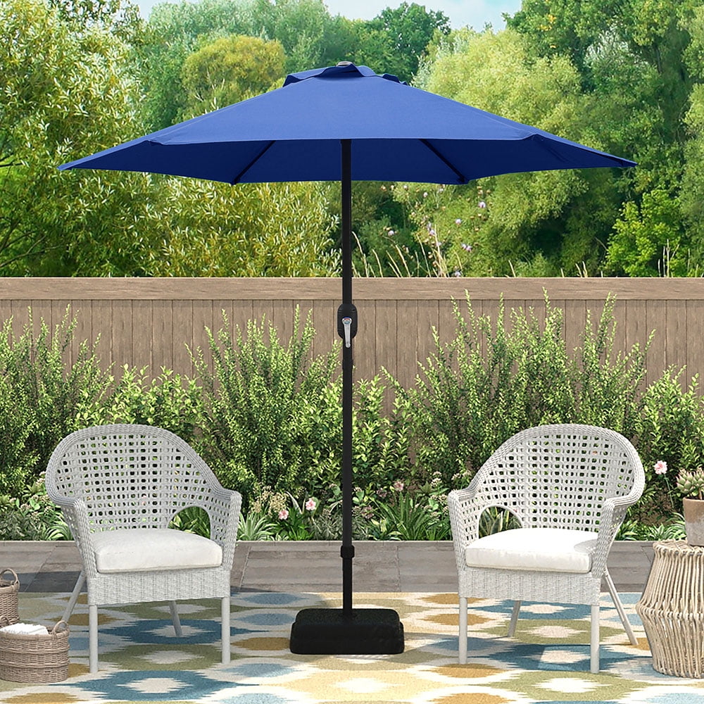 Abble 7.5ft Patio Umbrella with Crank Handle Outdoor Market Umbrella ...