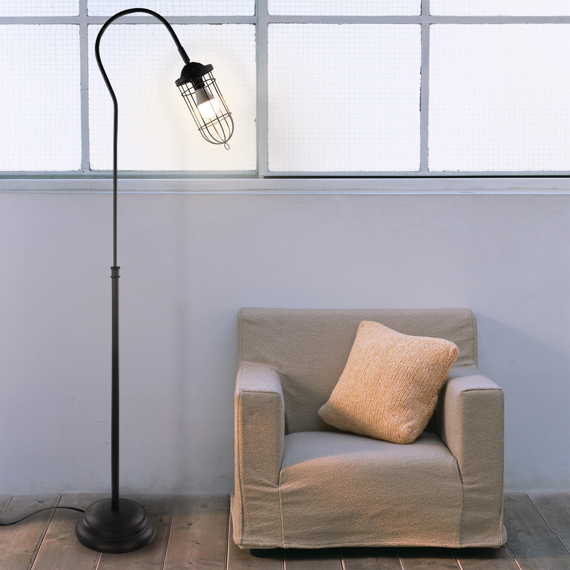 Abble Ancient Style 62" Arched Floor Lamp for Living Room and Bedroom ...