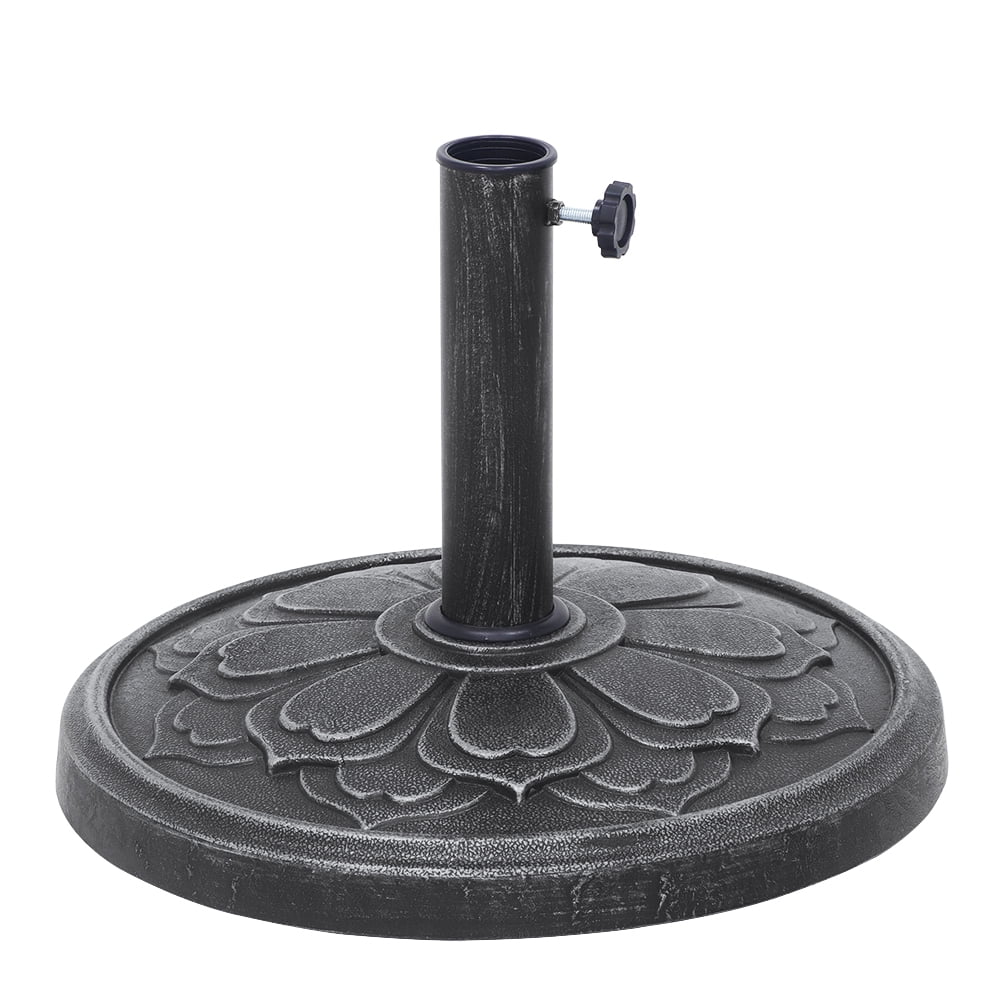 Abble 27 lbs. Lotus Design Umbrella Base Outdoor Market Umbrella Stand ...