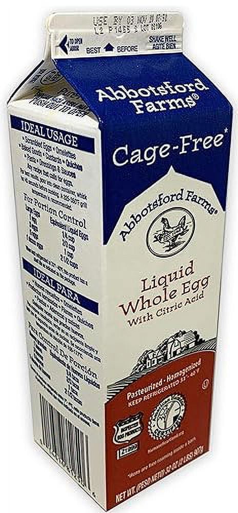 Abbotsford Gluten Free Liquid Whole Egg with Citric Acid, 2 Pound ...