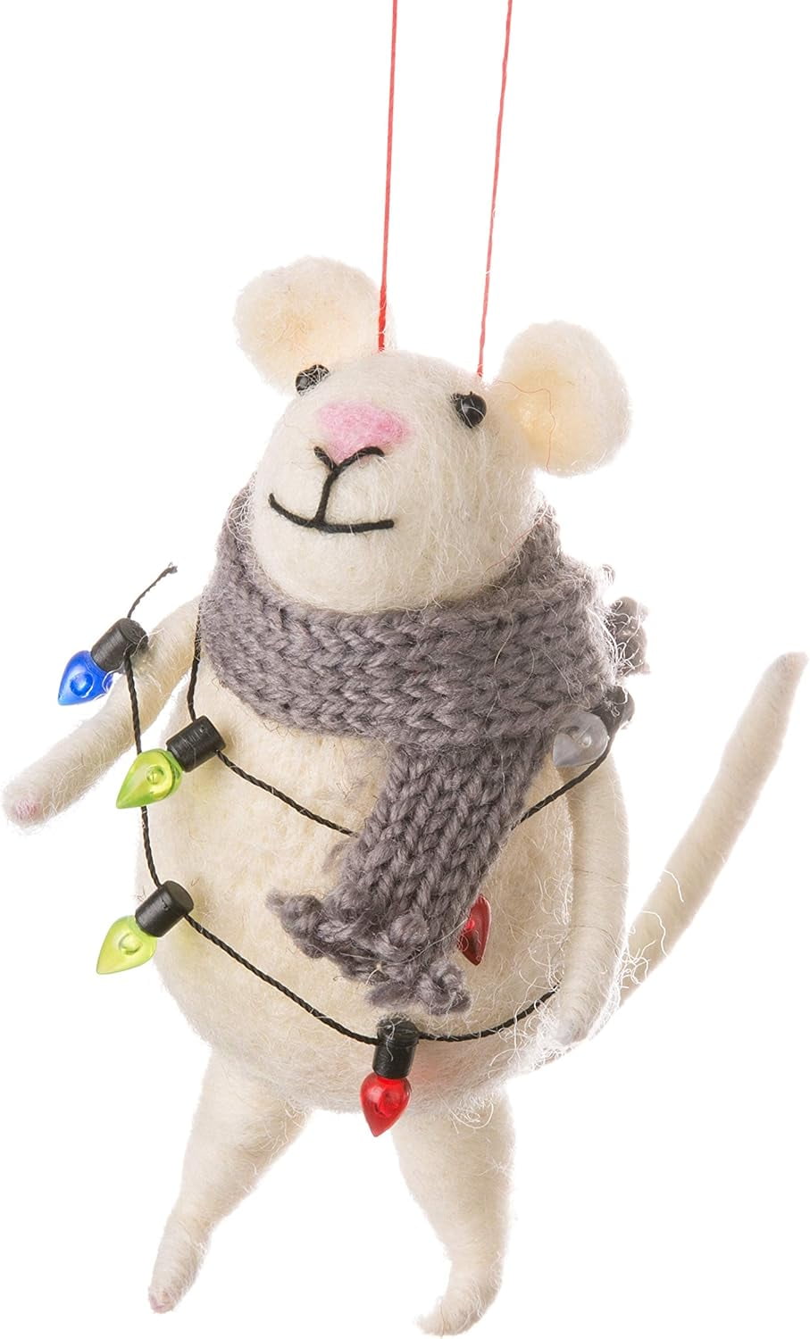 Abbott Collection 27-MAPLE-1425 Mouse w/Lights Ornament-4.5" H, 4.5 ...