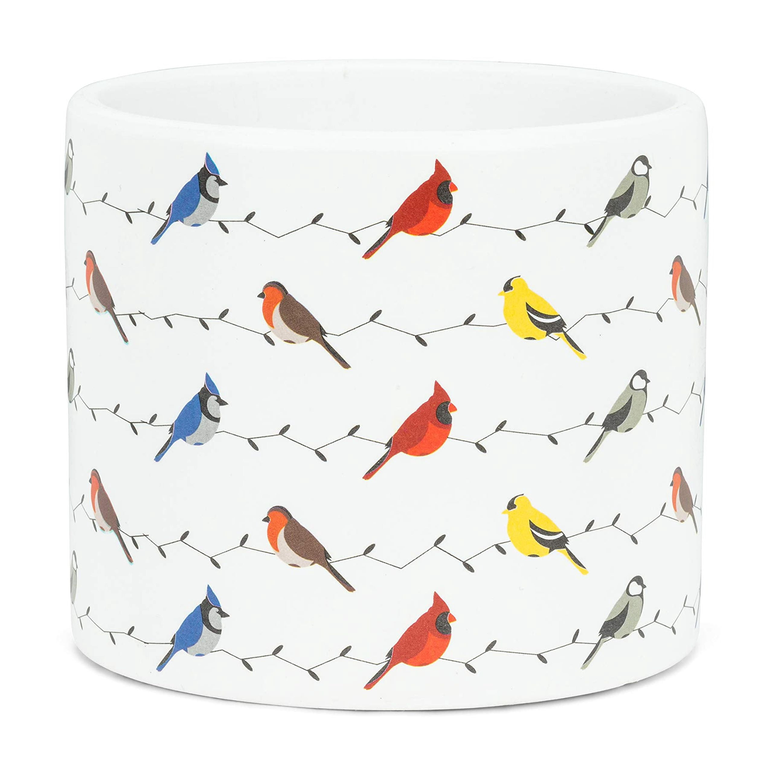Abbott Collection 27-PL-AB-38-SM Sm Multi Birds Planter-4.5" D, 4.5 ...