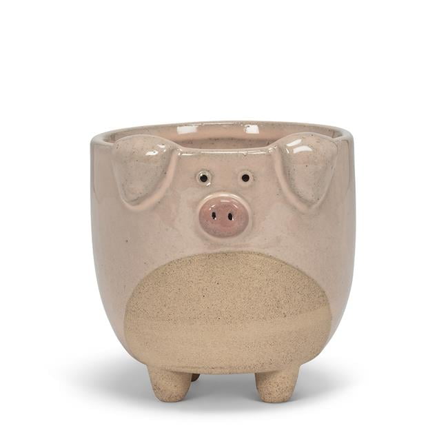 Abbott Collection 4 in. Pig on Legs Planter, Pink - Large - Walmart.com