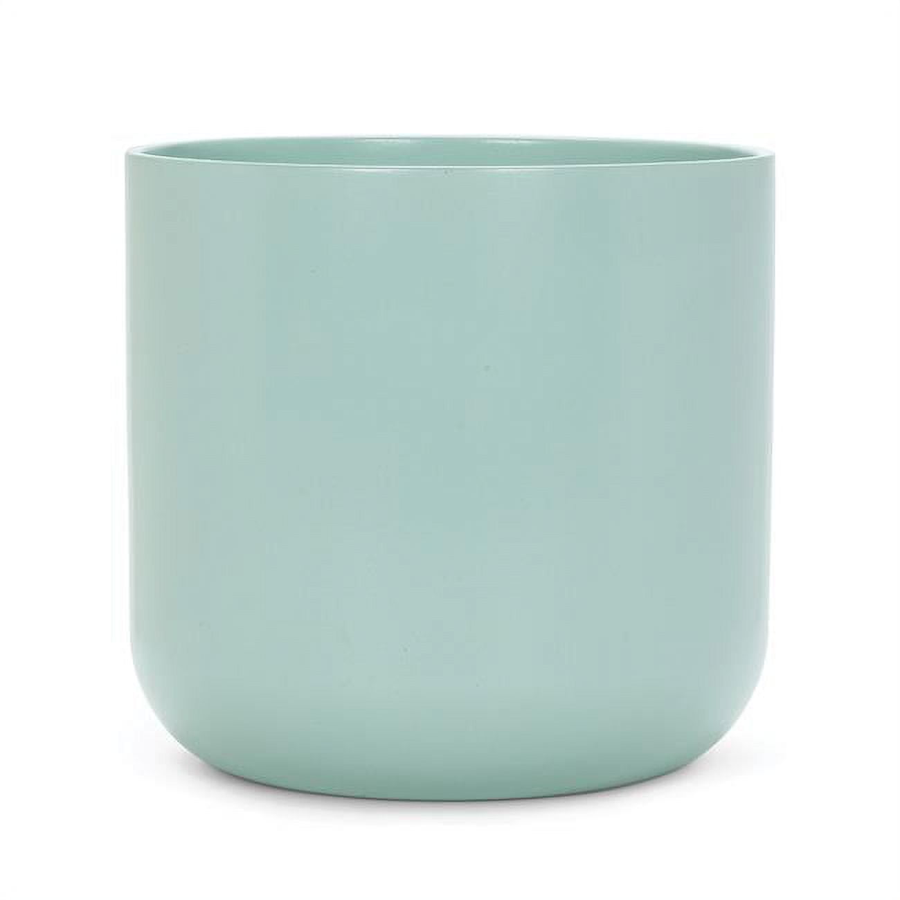 Abbott Collection 8 in. Stoneware Classic Planter, Mint Green - Extra ...
