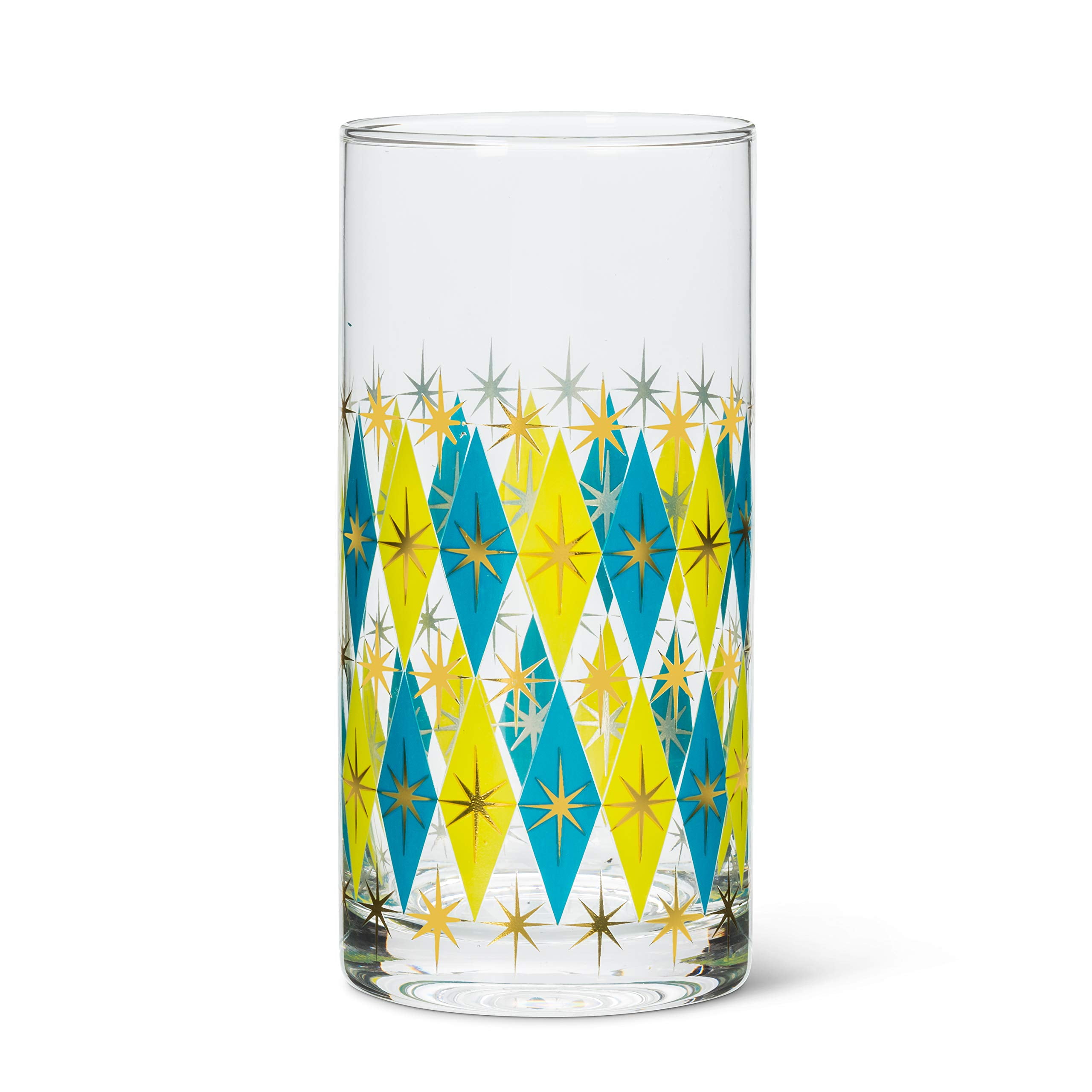 Abbott Collection 6.5 in. Art-Deco Style Kitchen Glassware, Green ...