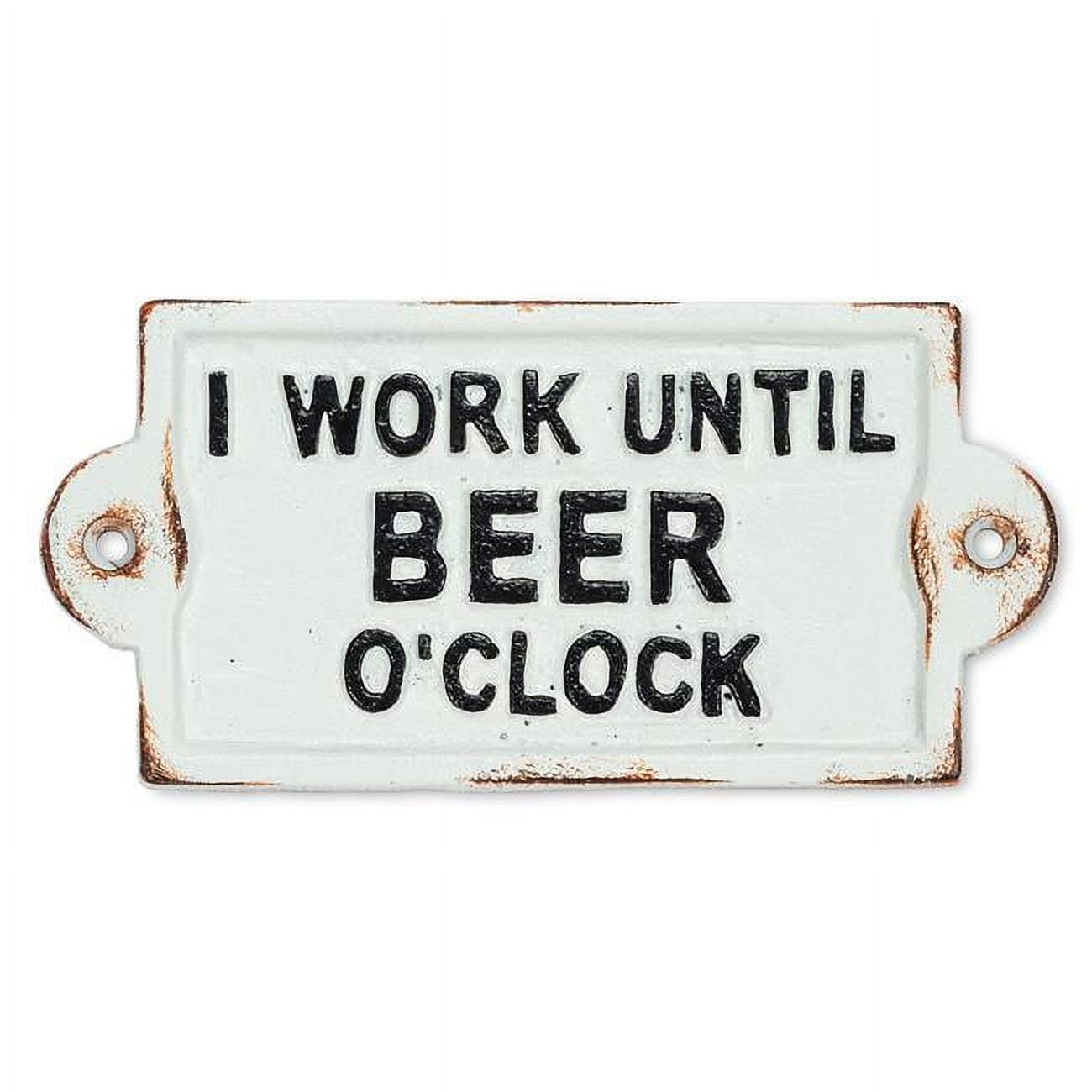 Abbott Collection AB-27-FORGE-498 3 x 7 in. Beer O Clock Sign, Antique ...