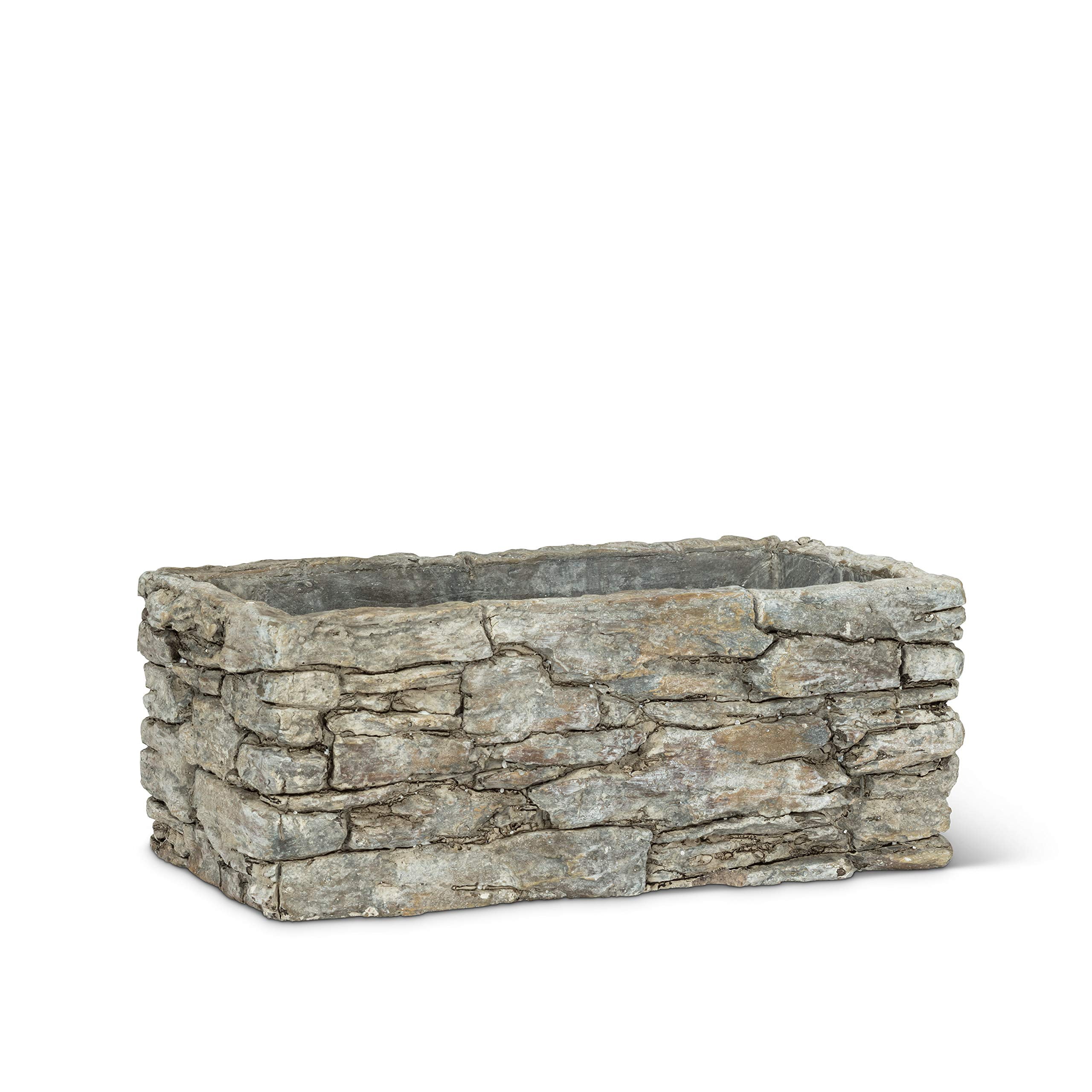 Abbott Collection AB-27-HADRIAN-633-SM 4 x 8 in. Stack Stone Planter ...