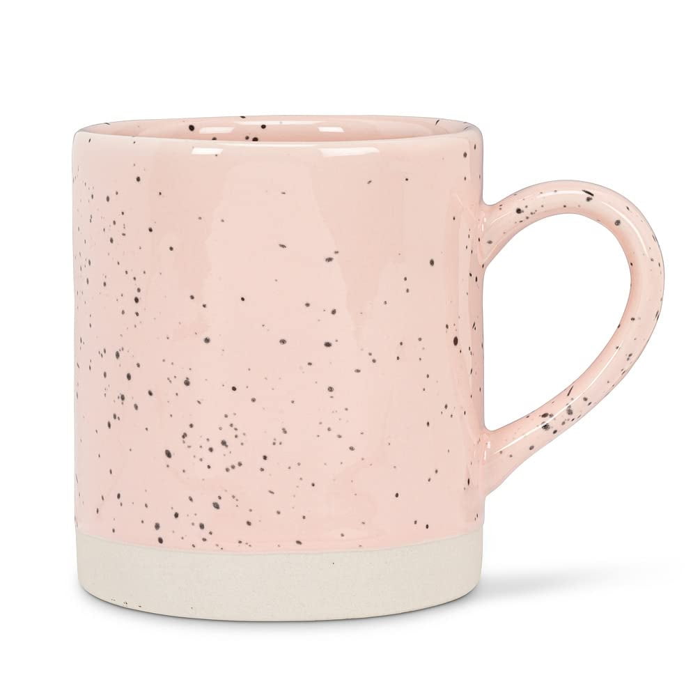 Abbott Collection AB-27-SPECKLE-PNK 3.75 in. Stoneware Speckled Mug ...