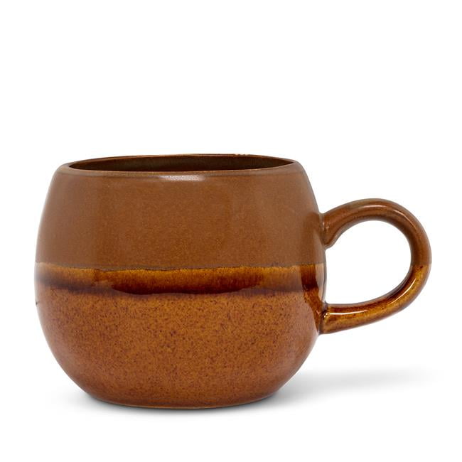 Abbott Collection AB-27-TRIO-BRN 3.5 in. Stoneware Ball Mug, Brown ...