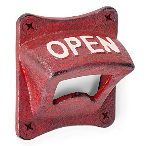 Abbott Collection Antique Red Square Wall Opener, 2.5 inches SQ ...