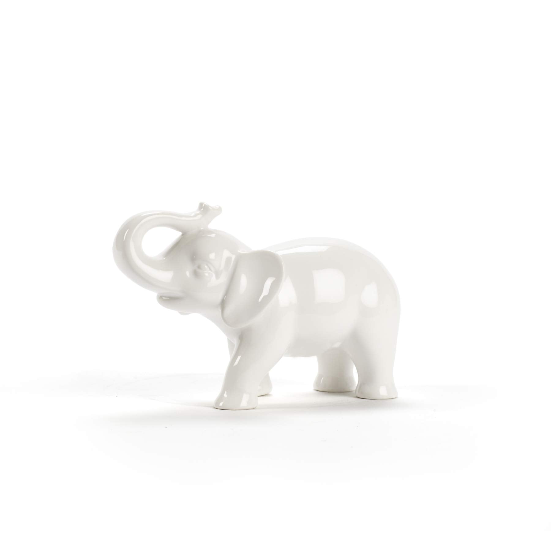 Abbott Collection Ceramic Elephant Figurine, White (Small) - Walmart.com