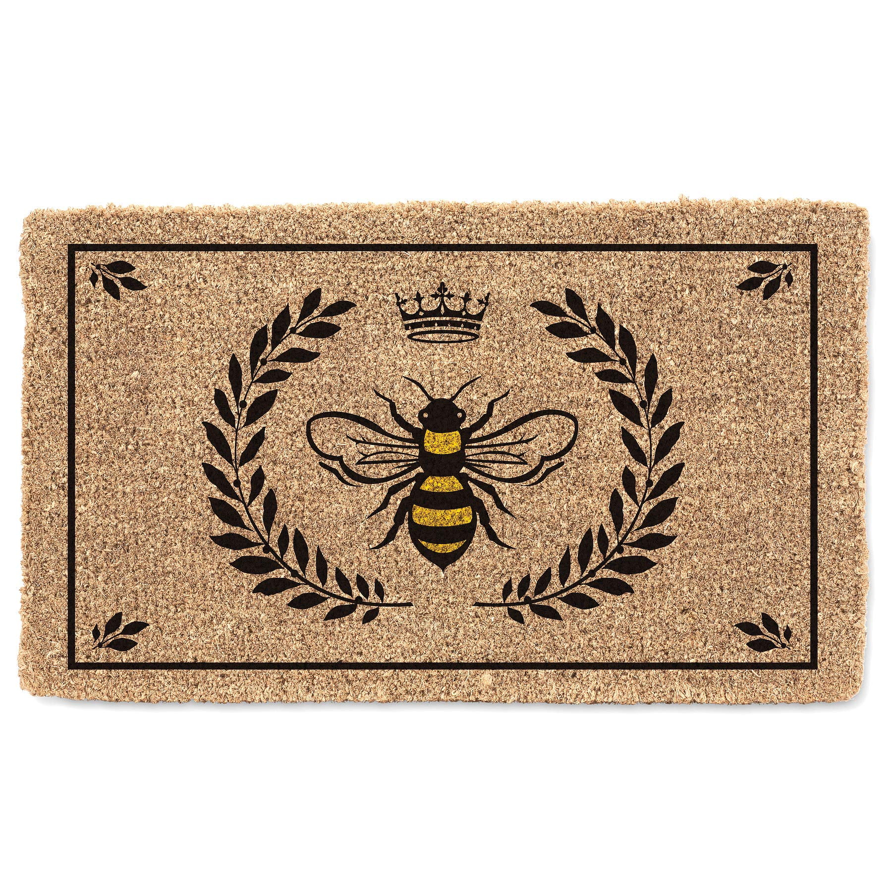 Abbott Collection Coir Bee in Crest Doormat (Extra Large) - Walmart.com