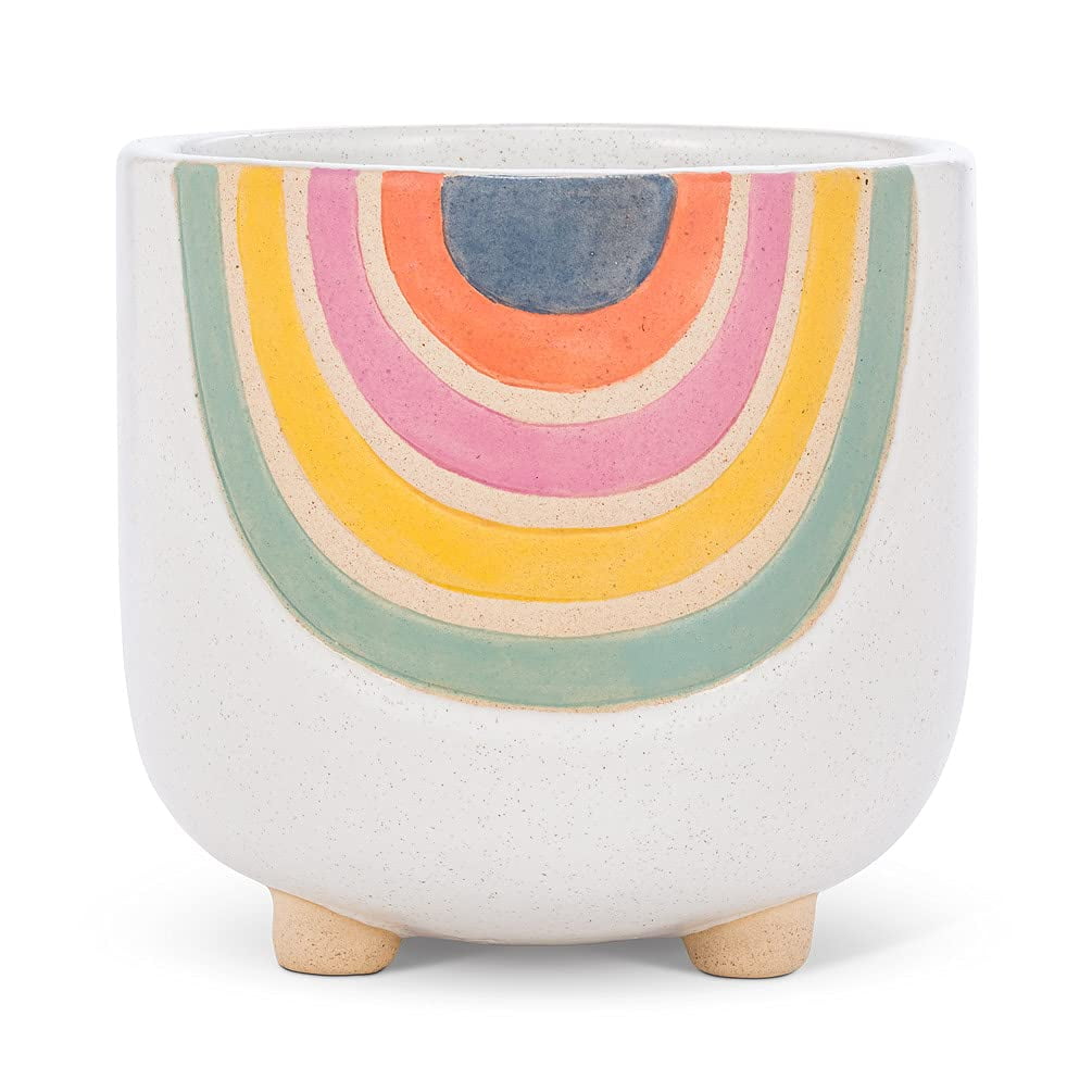 Abbott Collection Home Small Rainbow Planter with Legs - Walmart.com